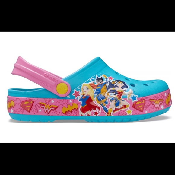 CROCS | Shoes | Kids Crocs Fun Lab Dc Super Hero Band Clog Super Woman ...
